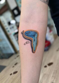 The Persistence of Memory Tattoo – InkStyleMag