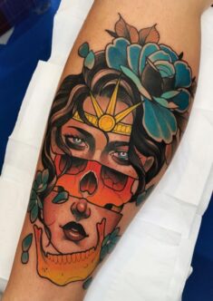 Awesome Girl Portrait Tattoo – InkStyleMag