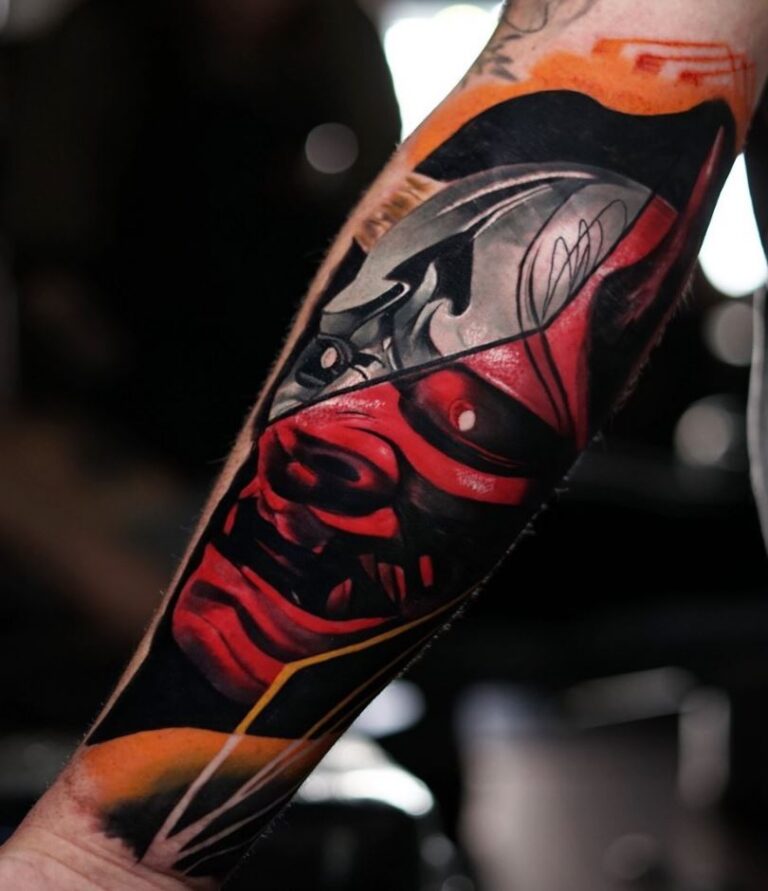 Japanese Mask Tattoo – InkStyleMag